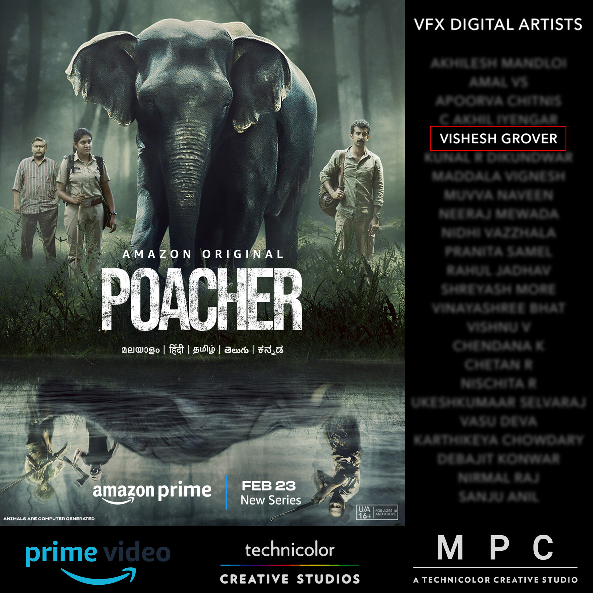 ArtStation - POACHER - Amazon Prime (credits)
