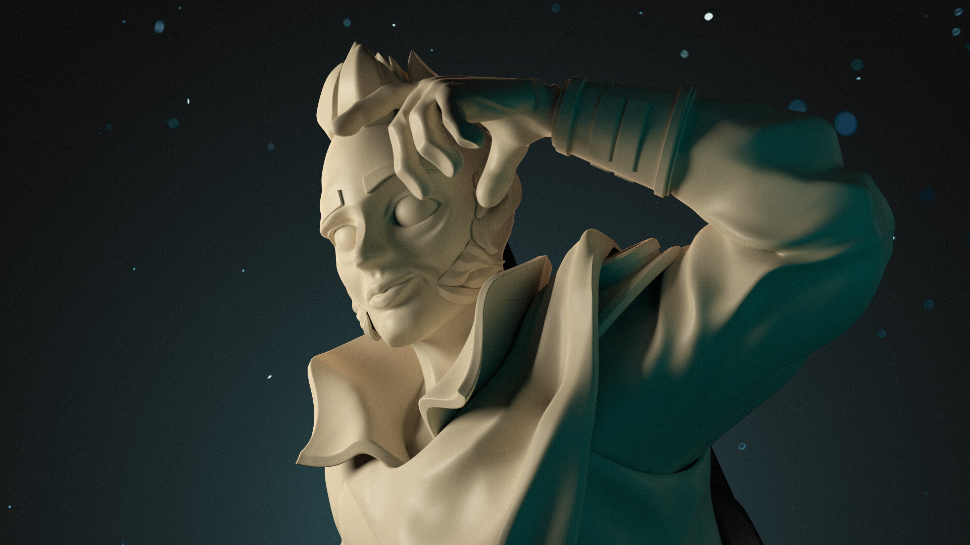 ArtStation - Space nomad | Clay render