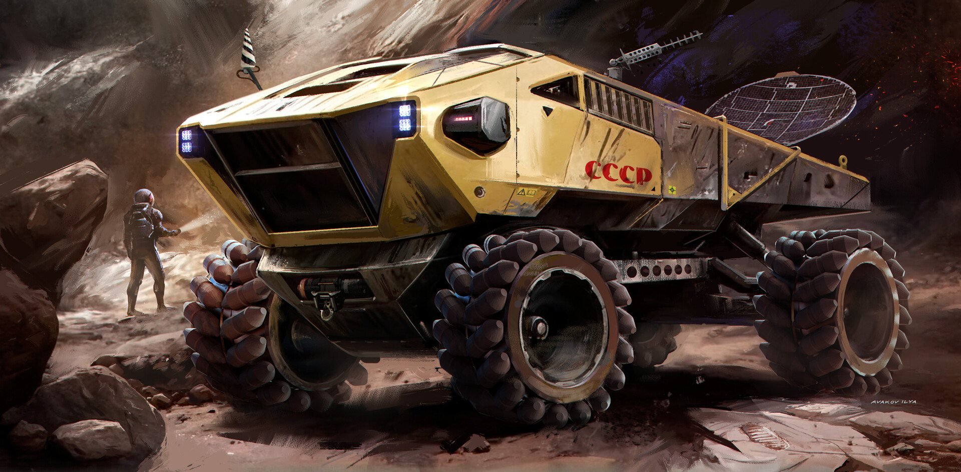 ArtStation - Mars rover concept