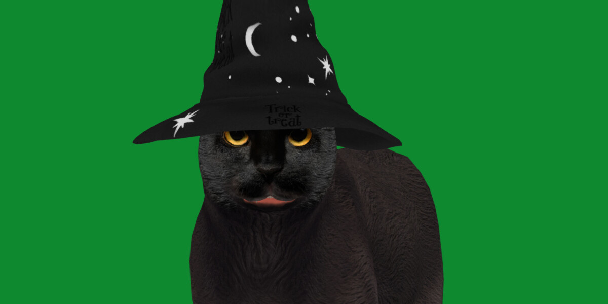 ArtStation - Halloween Black Cat