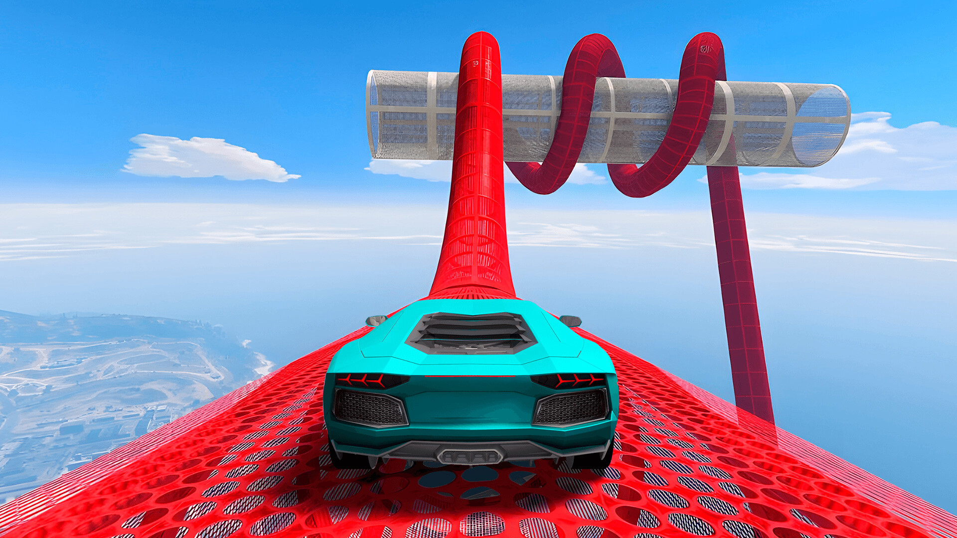 ArtStation - Mega ramp Car Stunt
