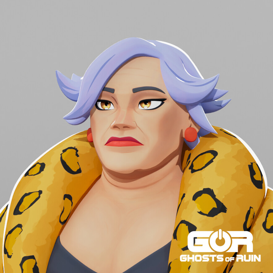 ArtStation - Old lady - Ghost of Ruin