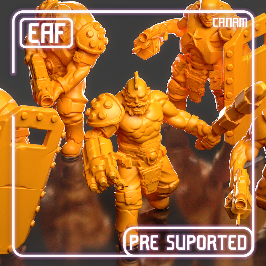 ArtStation - Tac-Ogre Killteam (pre-supported)