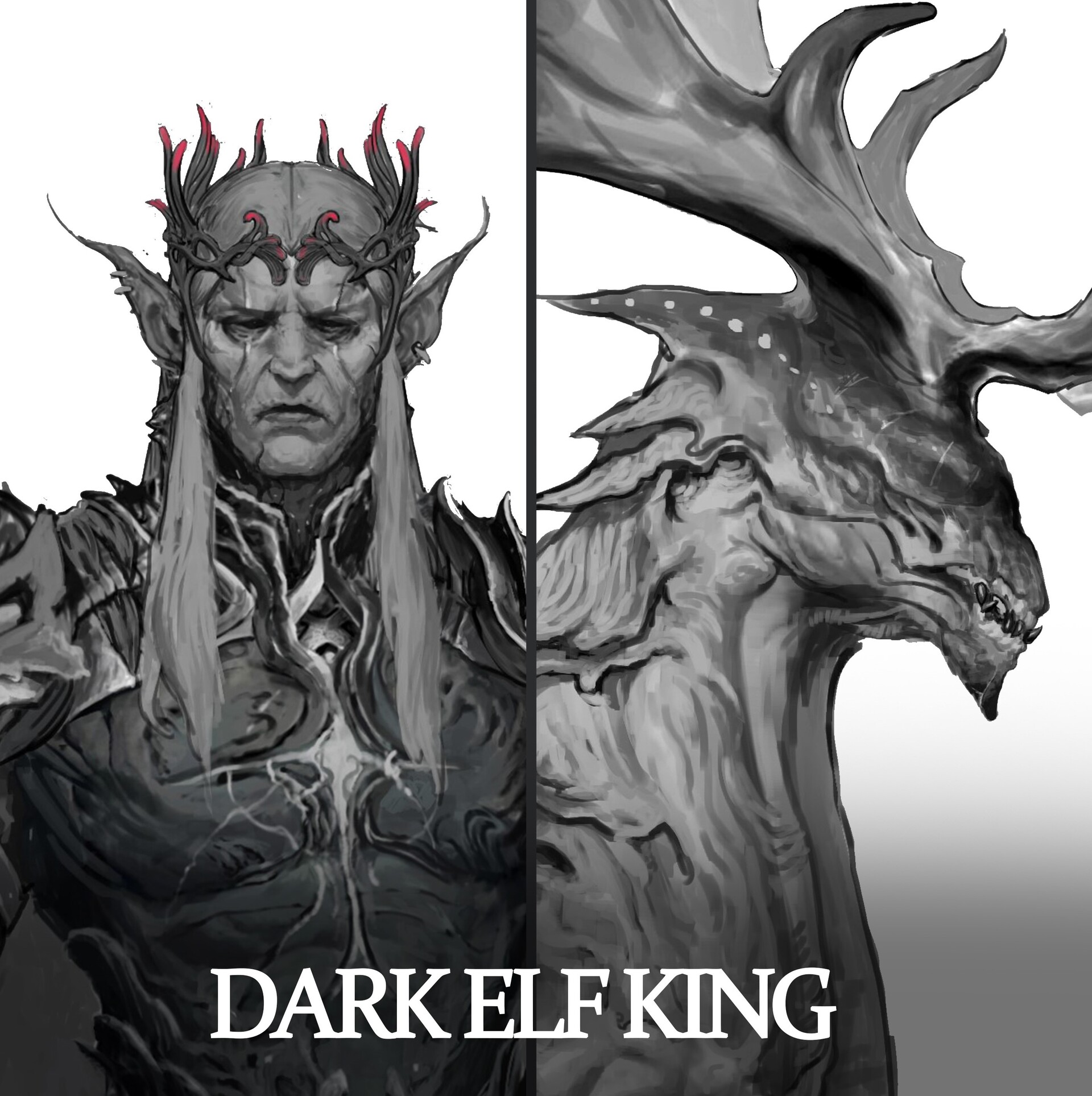 ArtStation - Dark Elf King