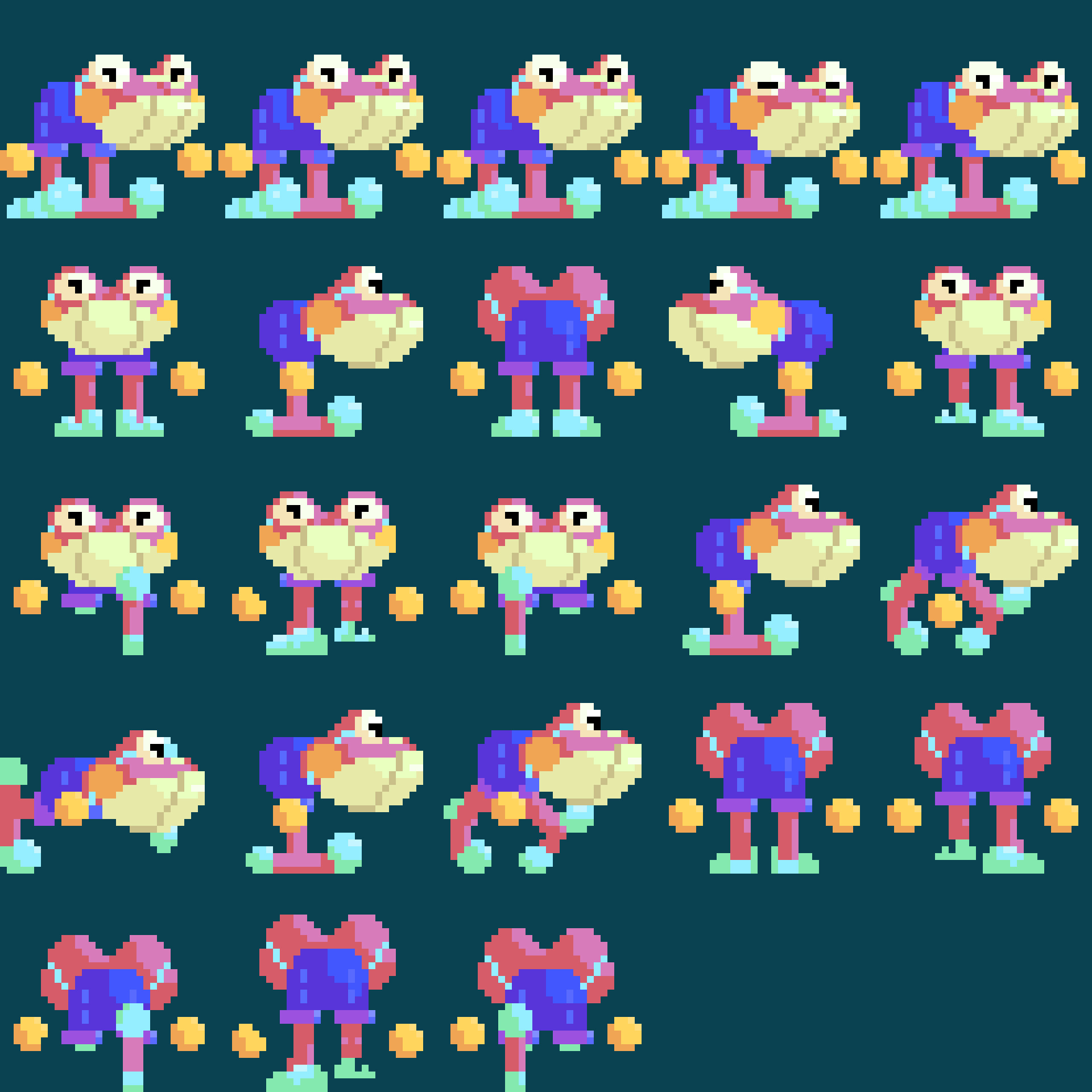 ArtStation - College Project - 2D Shooter Character Design