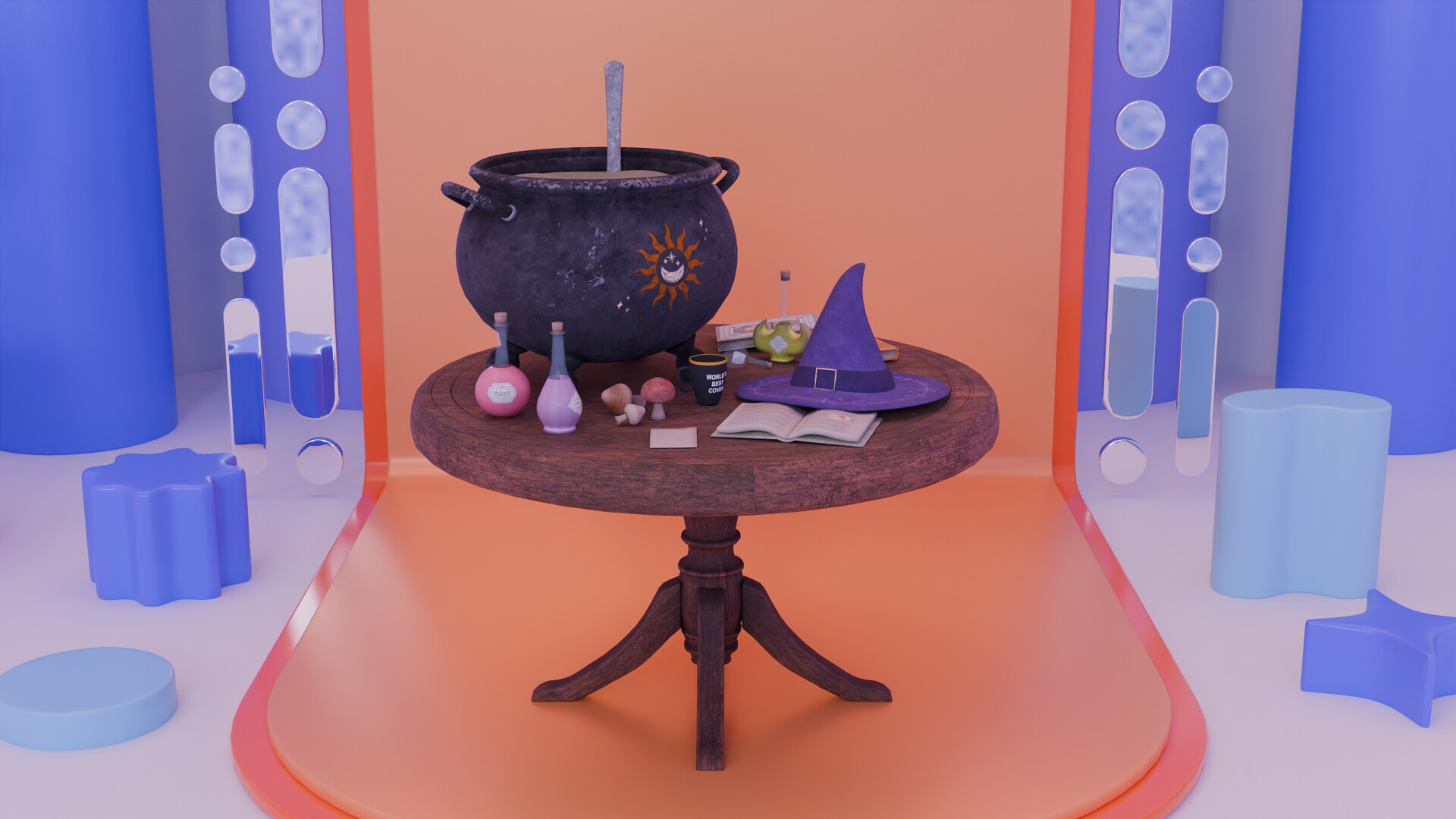 ArtStation - Mesa de Bruja I 3D Model