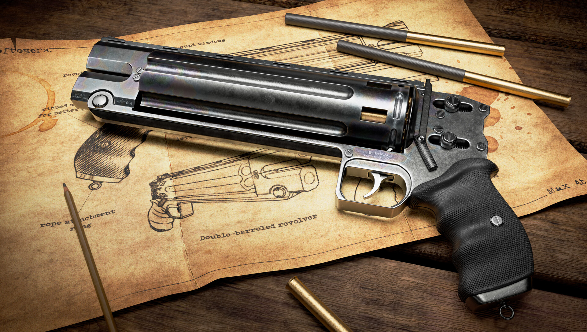 ArtStation - Komar Dual Cannon Revolver