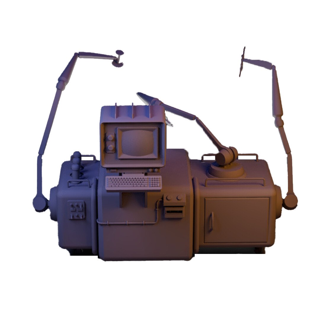 ArtStation - Futuristic surgery machine