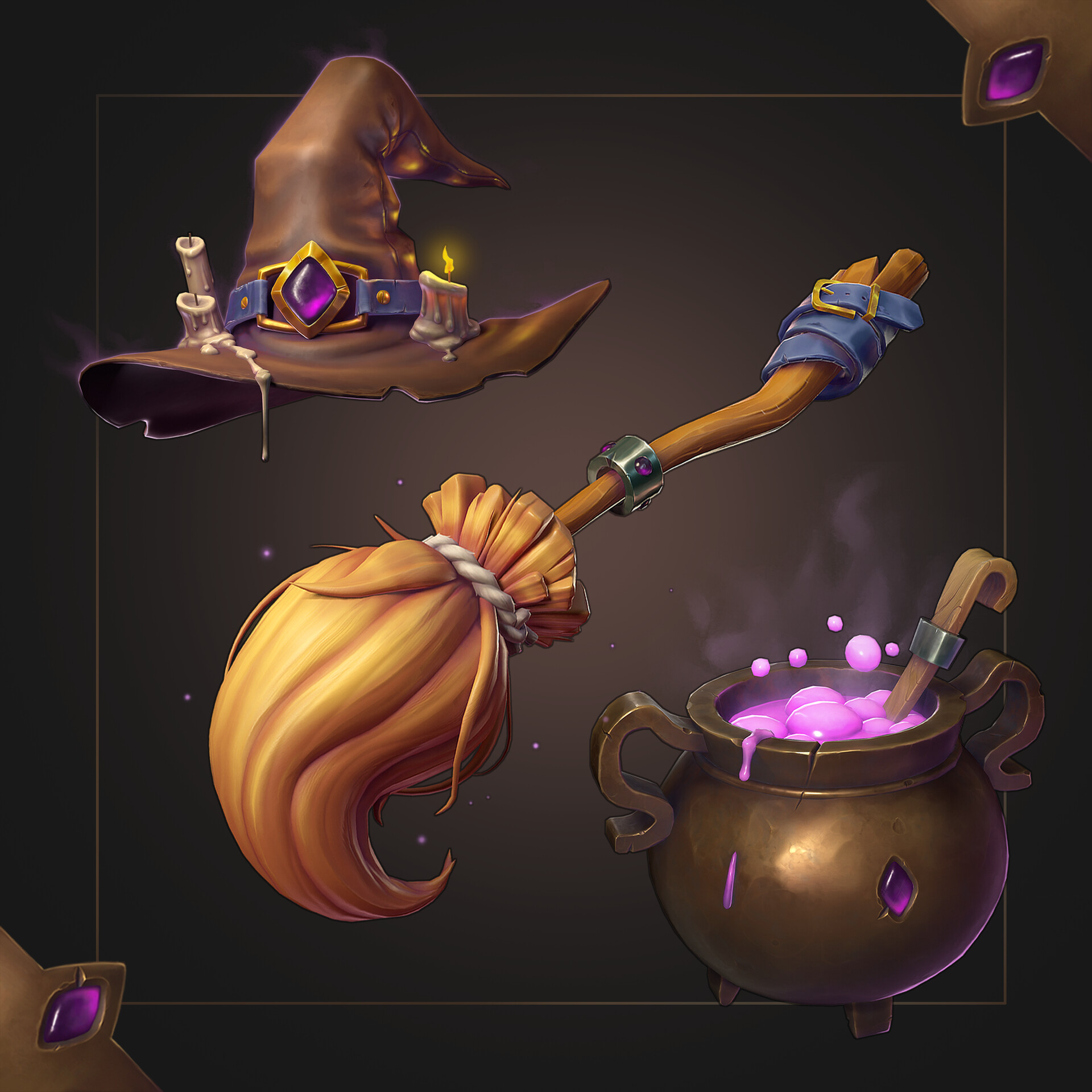 ArtStation - Witch Props
