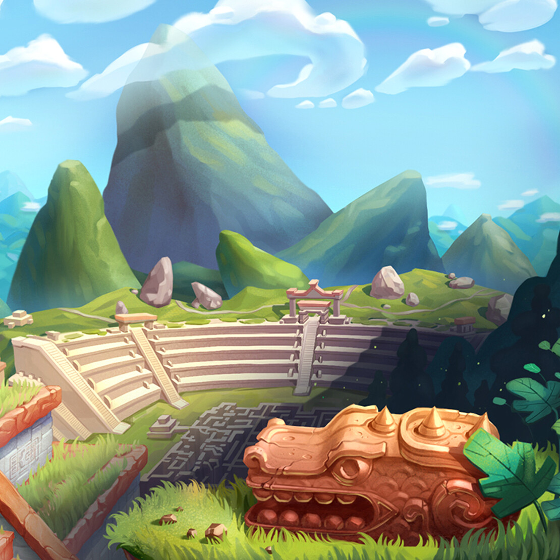 Michael Kravchenko - aztec background