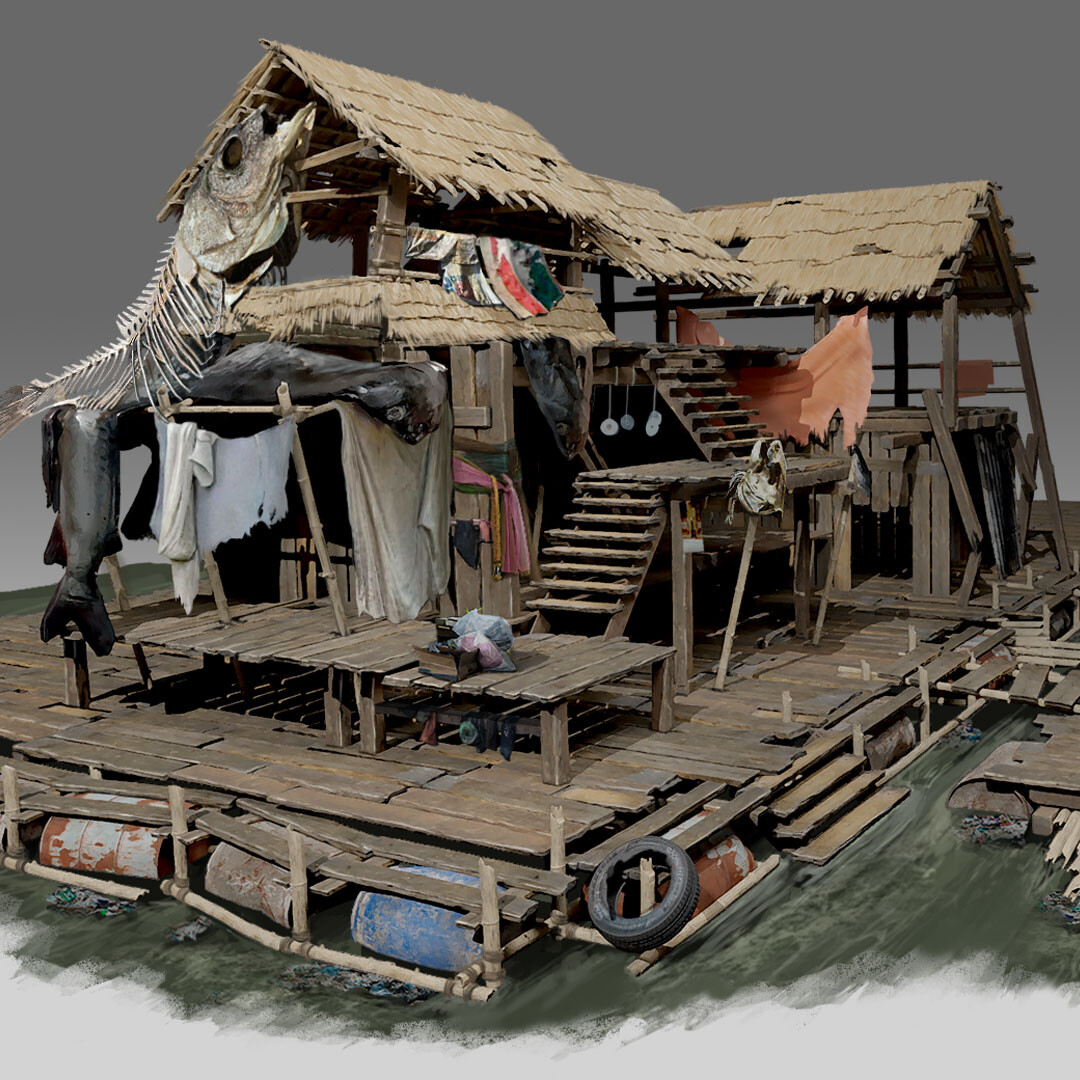 ArtStation - The 27th century - Slum housing