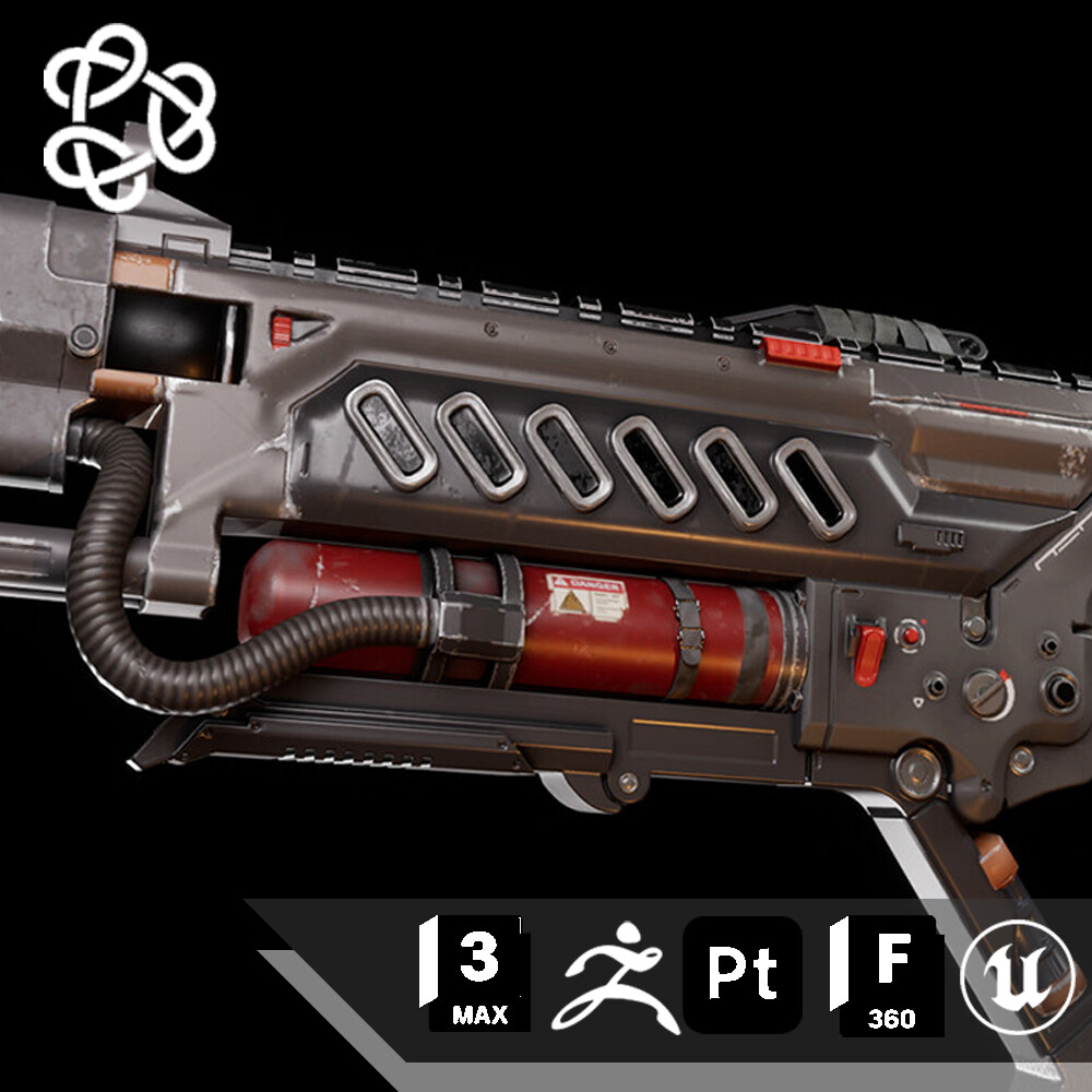 ArtStation - Rampage Pyromania skin - Apex legends Weapon Study