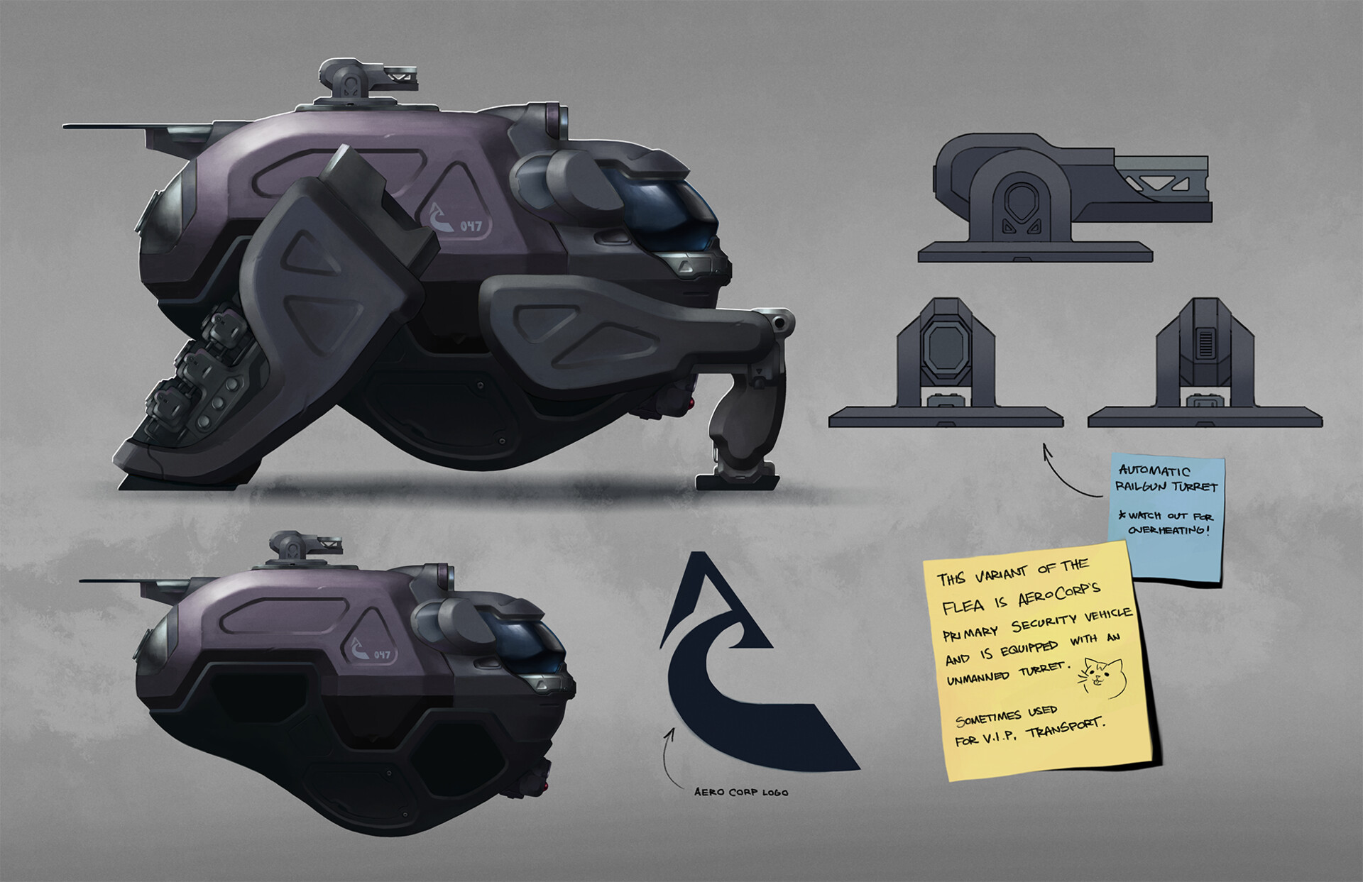 ArtStation - FLEA Security - Vehicle Concept