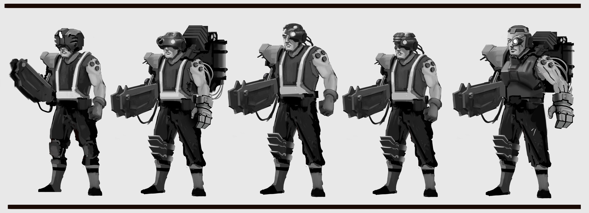 ArtStation - Big Fist Project Enemy Concept Art