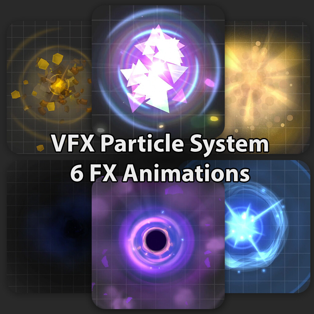 ArtStation - 2D VFX Particle System - Part 1: 6 elements