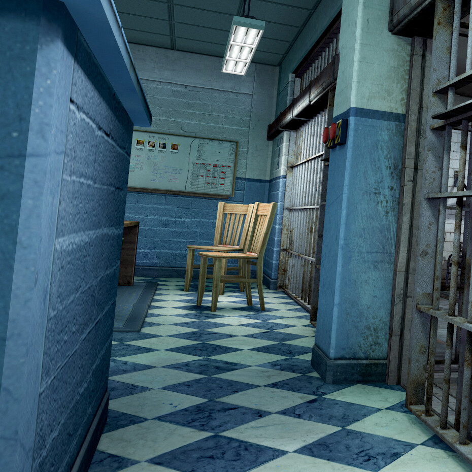 ArtStation - Prison Environment (Modeling, Texturing, Lighting)