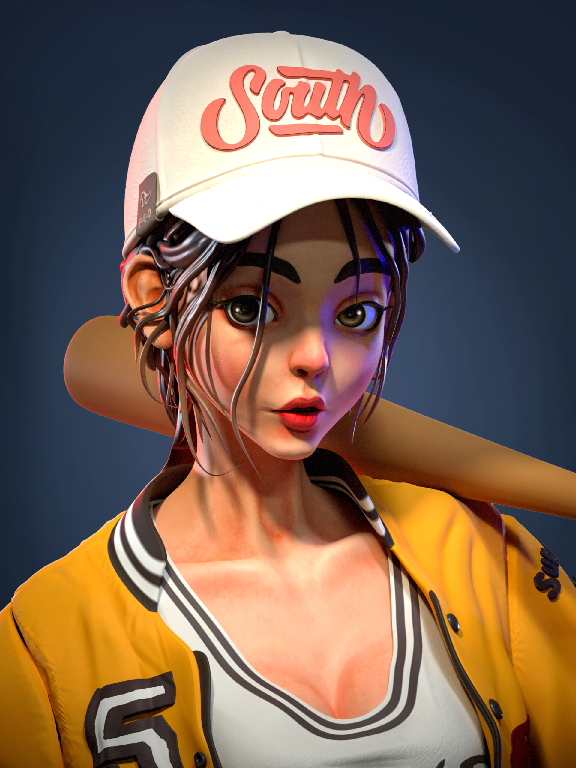ArtStation - Baseball Girl