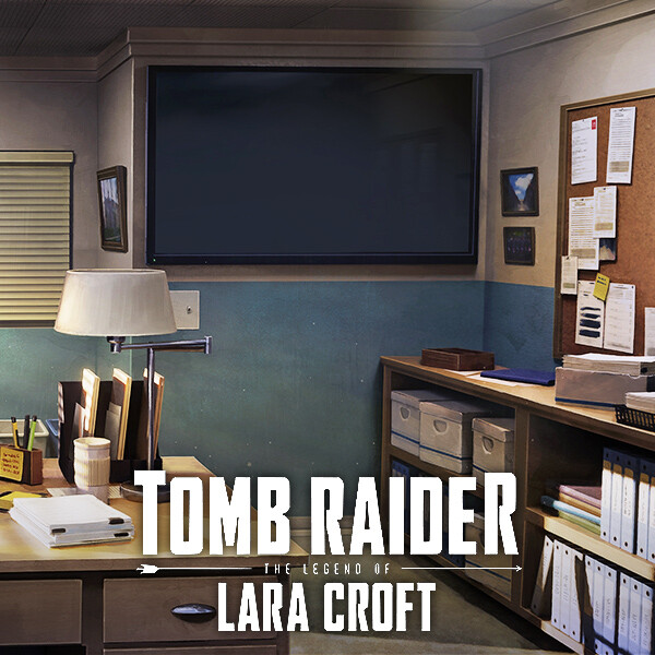 ArtStation - Camilla Roth's Paris Interpol Office- Tomb Raider: The ...