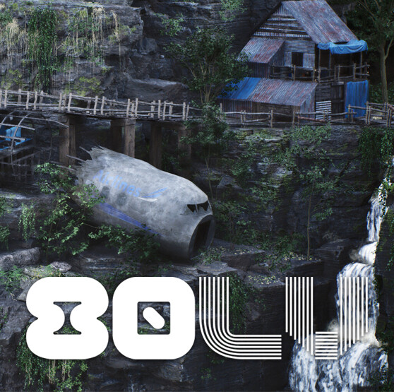 ArtStation - 80 lvl Shelter at plane wreck breakdown