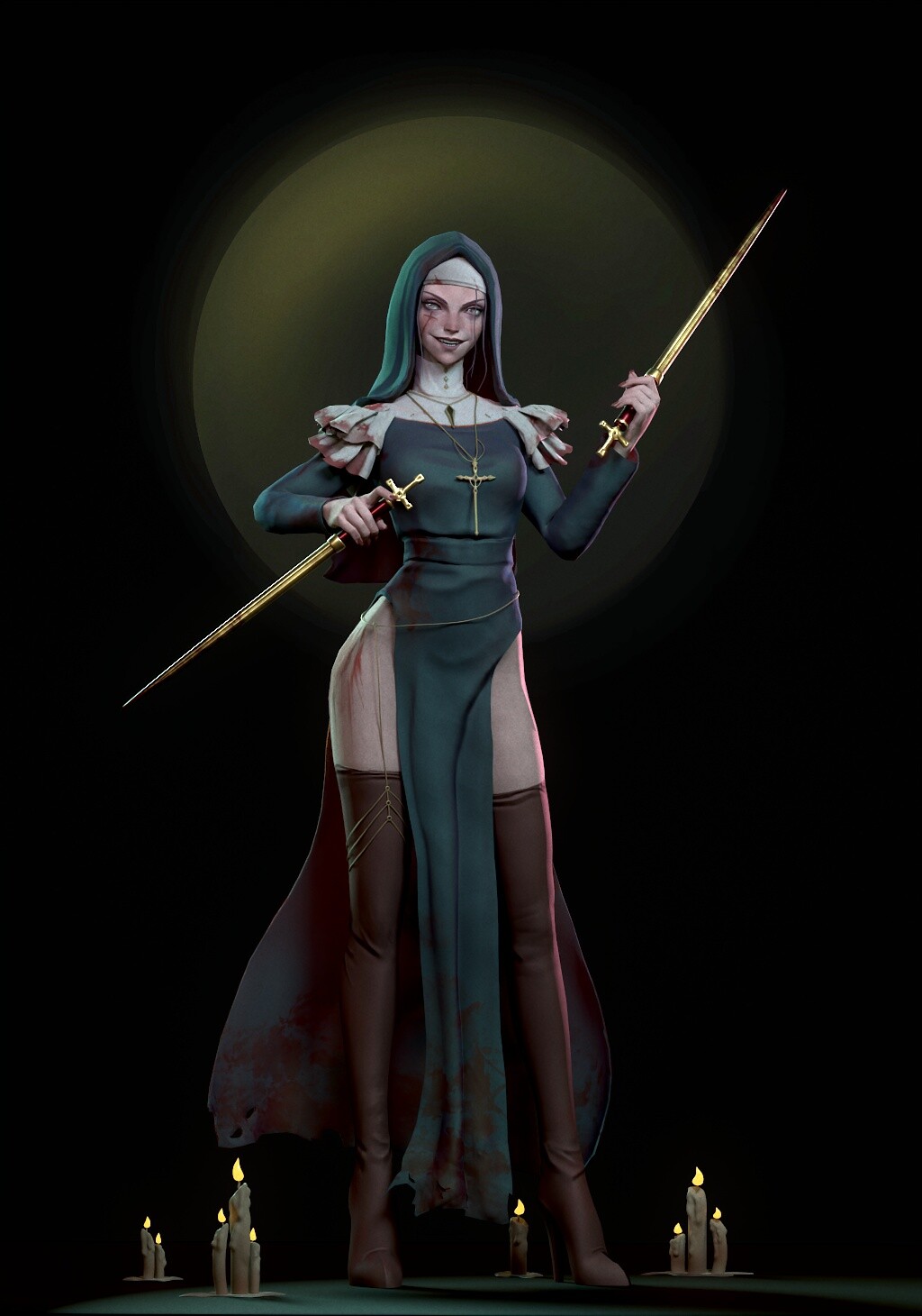 ArtStation - Killer Nun