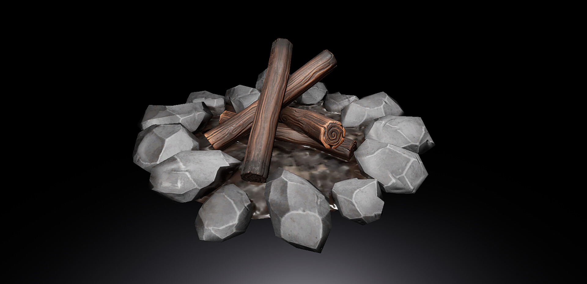 ArtStation - Stylized Campfire