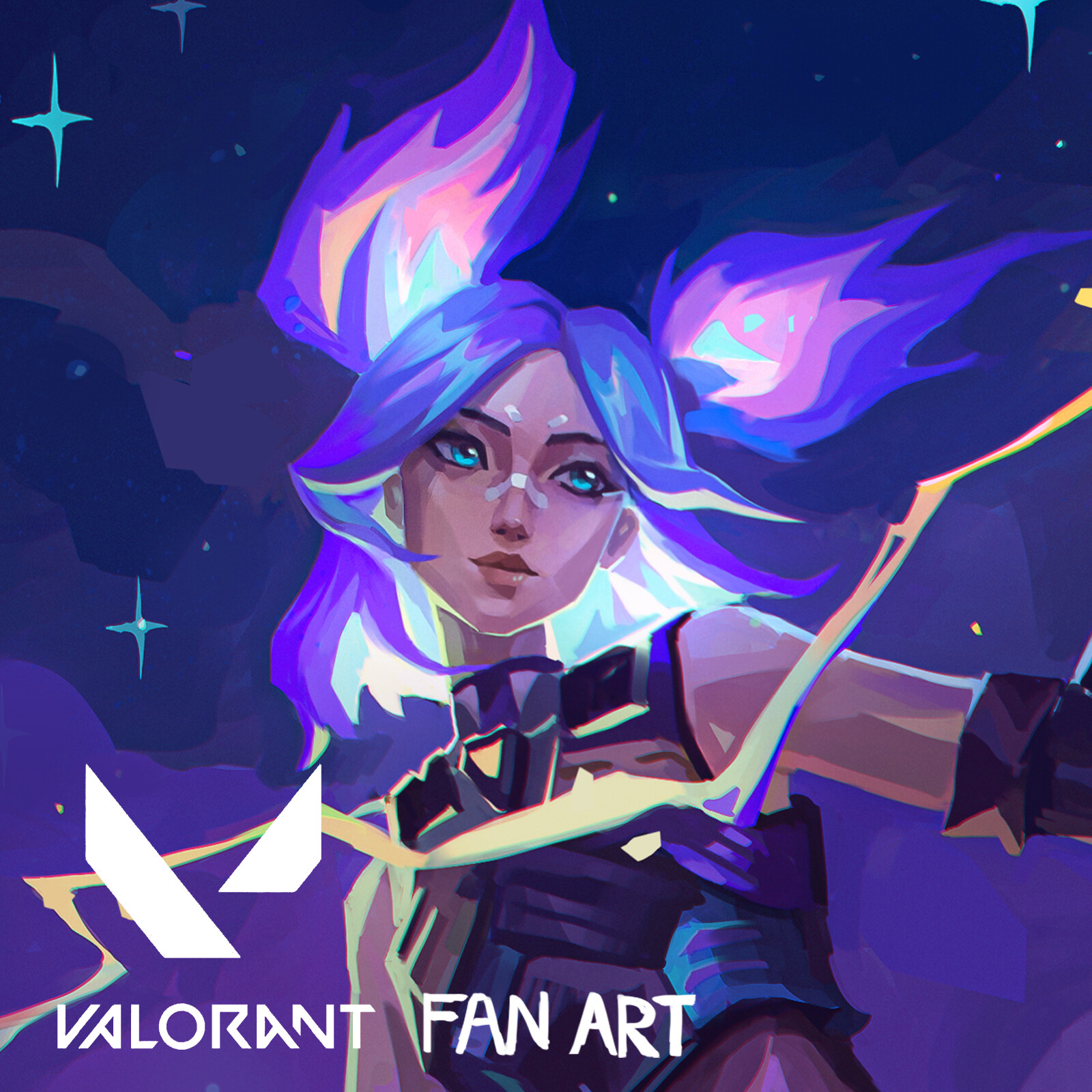 ArtStation - VALORANT- Neon card 无畏契约-霓虹卡面