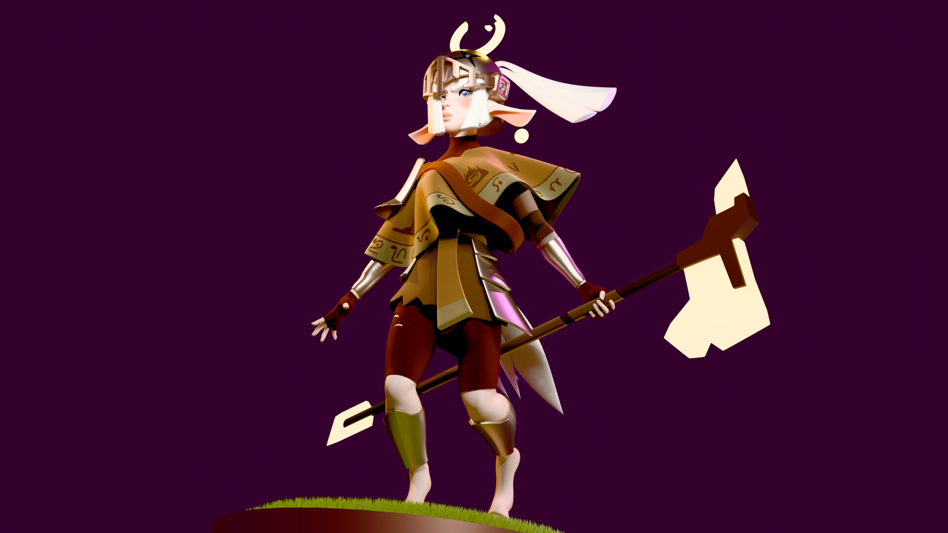 ArtStation - Stylized Warrior Satyr