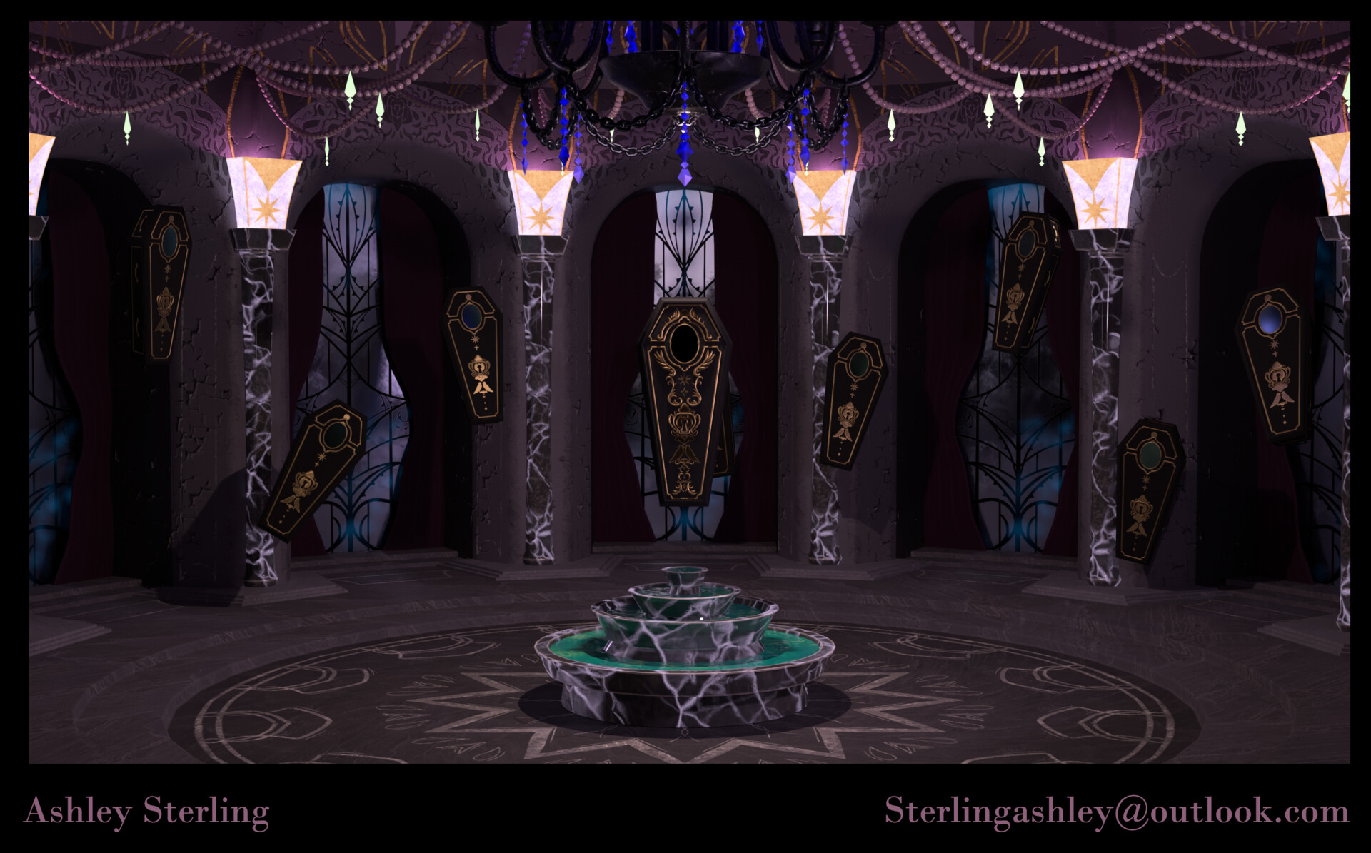 ArtStation - Twisted Wonderland Mirror Chamber - Project