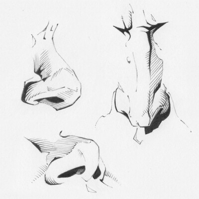 ArtStation - Comic nose studies 001