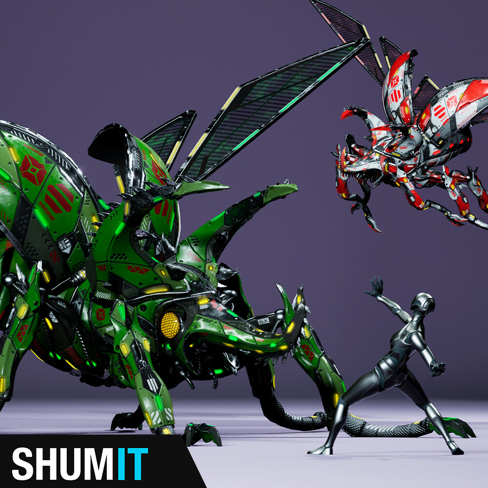 ArtStation - Sci-Fi Insect StagBeetle