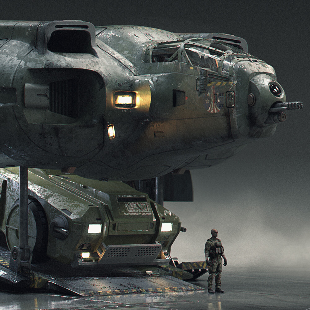 ArtStation - USCM CONDOR DROPSHIP