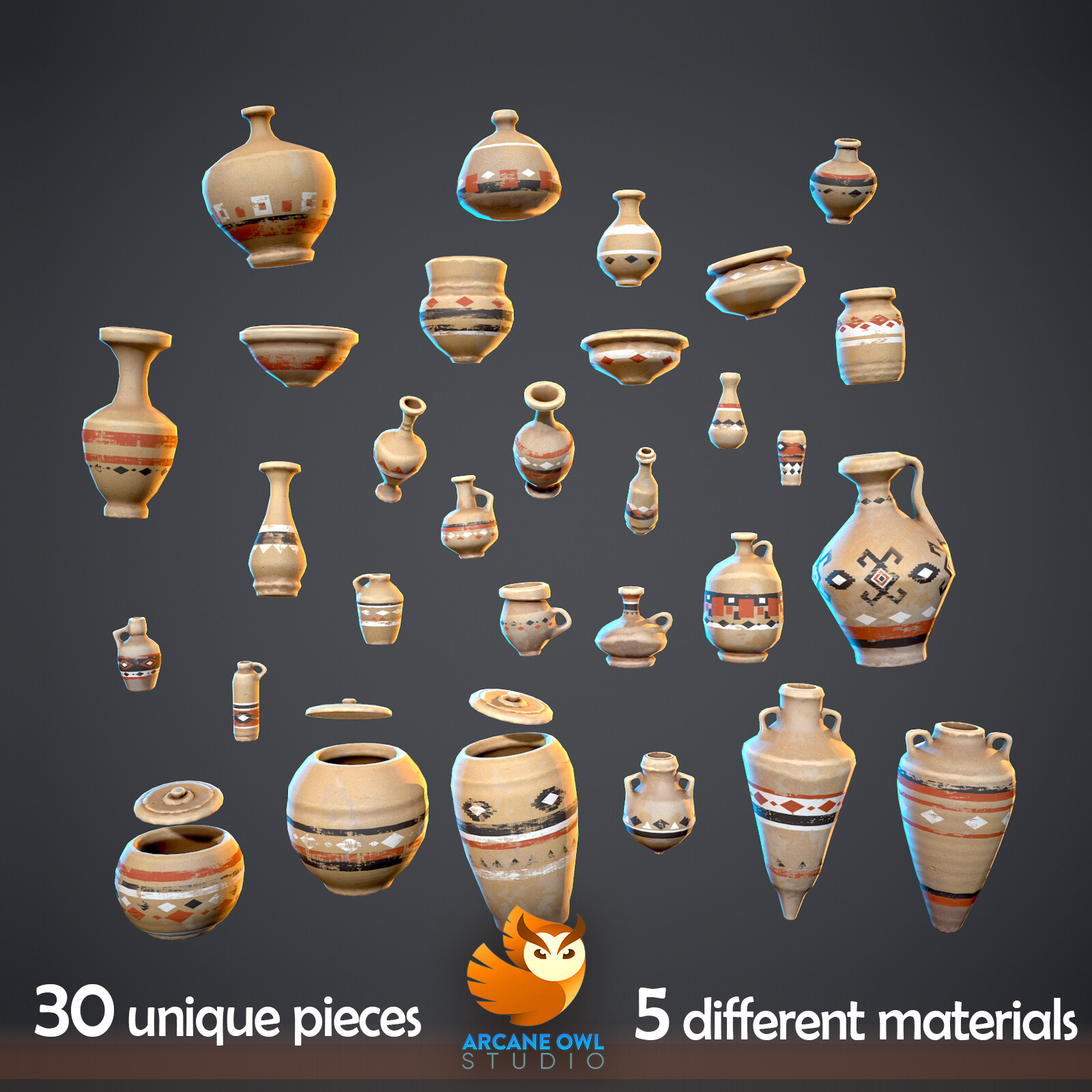 ArtStation - Stylized Jars, Pots & Vases