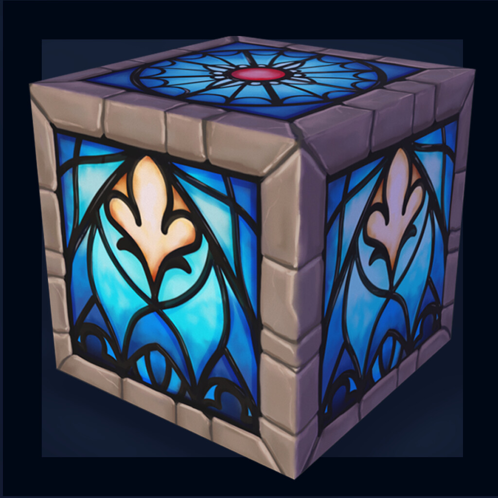 ArtStation - HAND-PAINTED CUBES STUDY