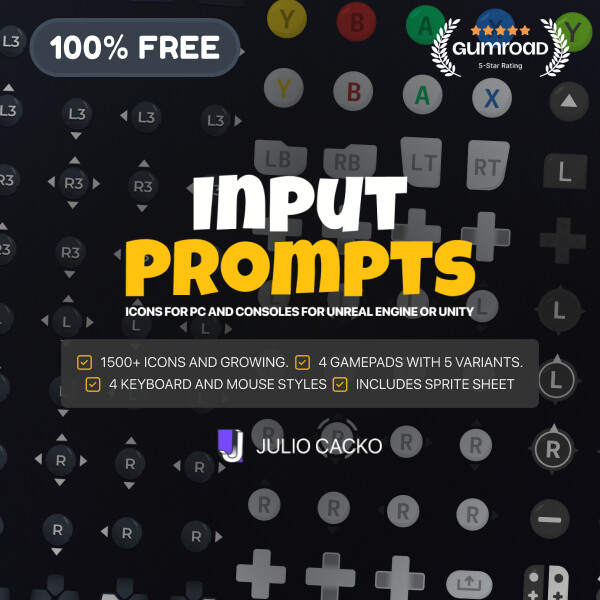 ArtStation - FREE Input Prompts Pack - 1500+ Icons for PC and Consoles ...