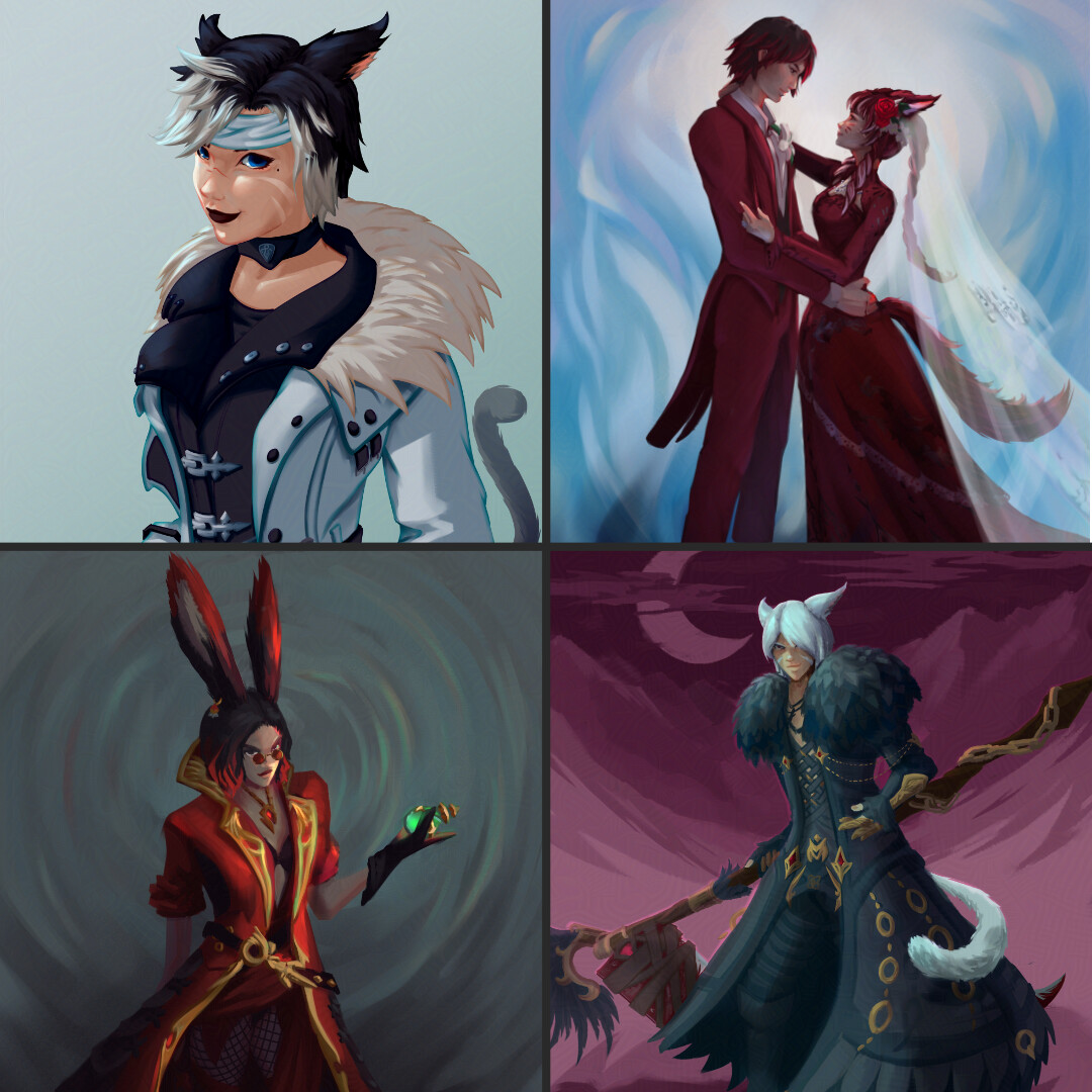 ArtStation - FFXIV community characters