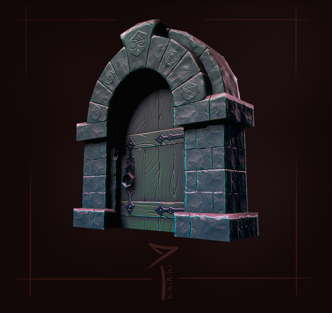 ArtStation - Stylized door