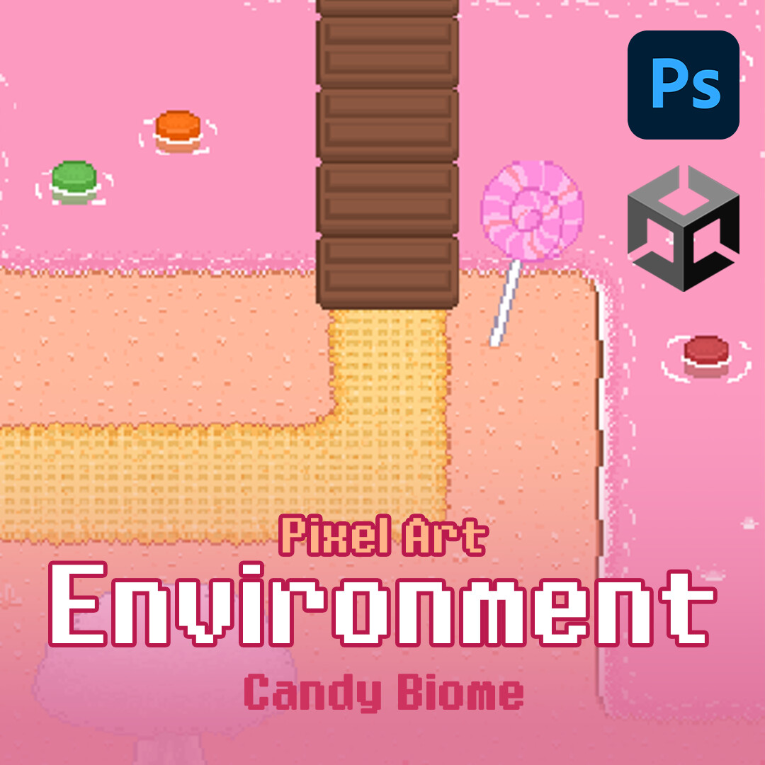 ArtStation - Pixel Art - Candy Biome