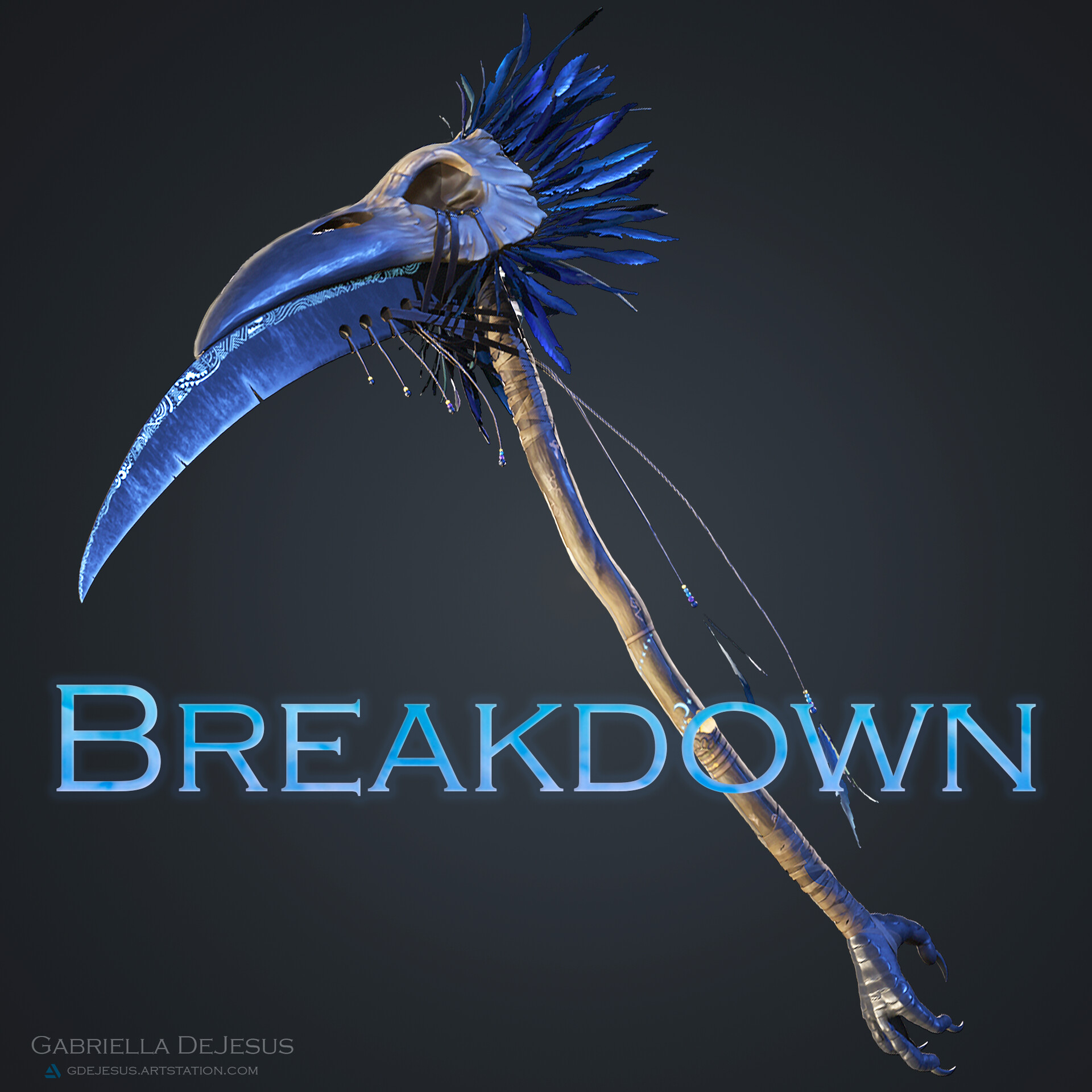 ArtStation - Raven Scythe Breakdown