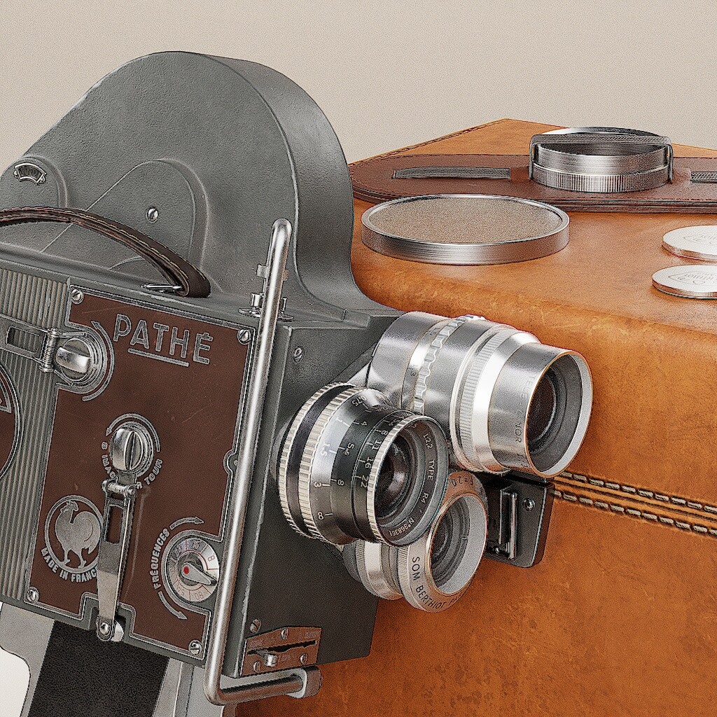 ArtStation - Pathé Super 16 film camera