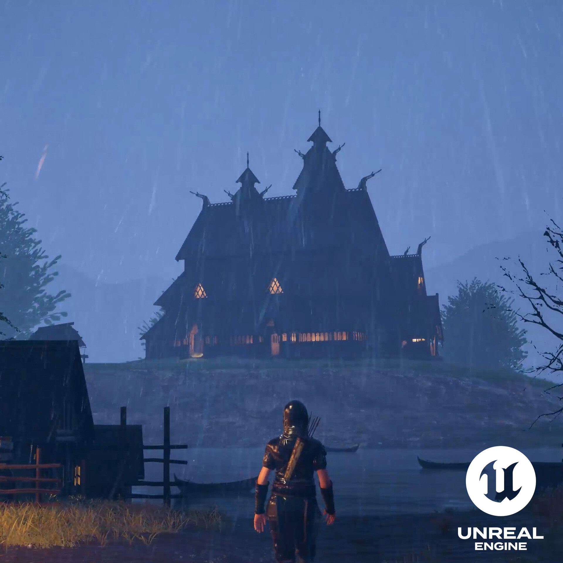 ArtStation - Cinematic Day to Rainy evening || Unreal Engine
