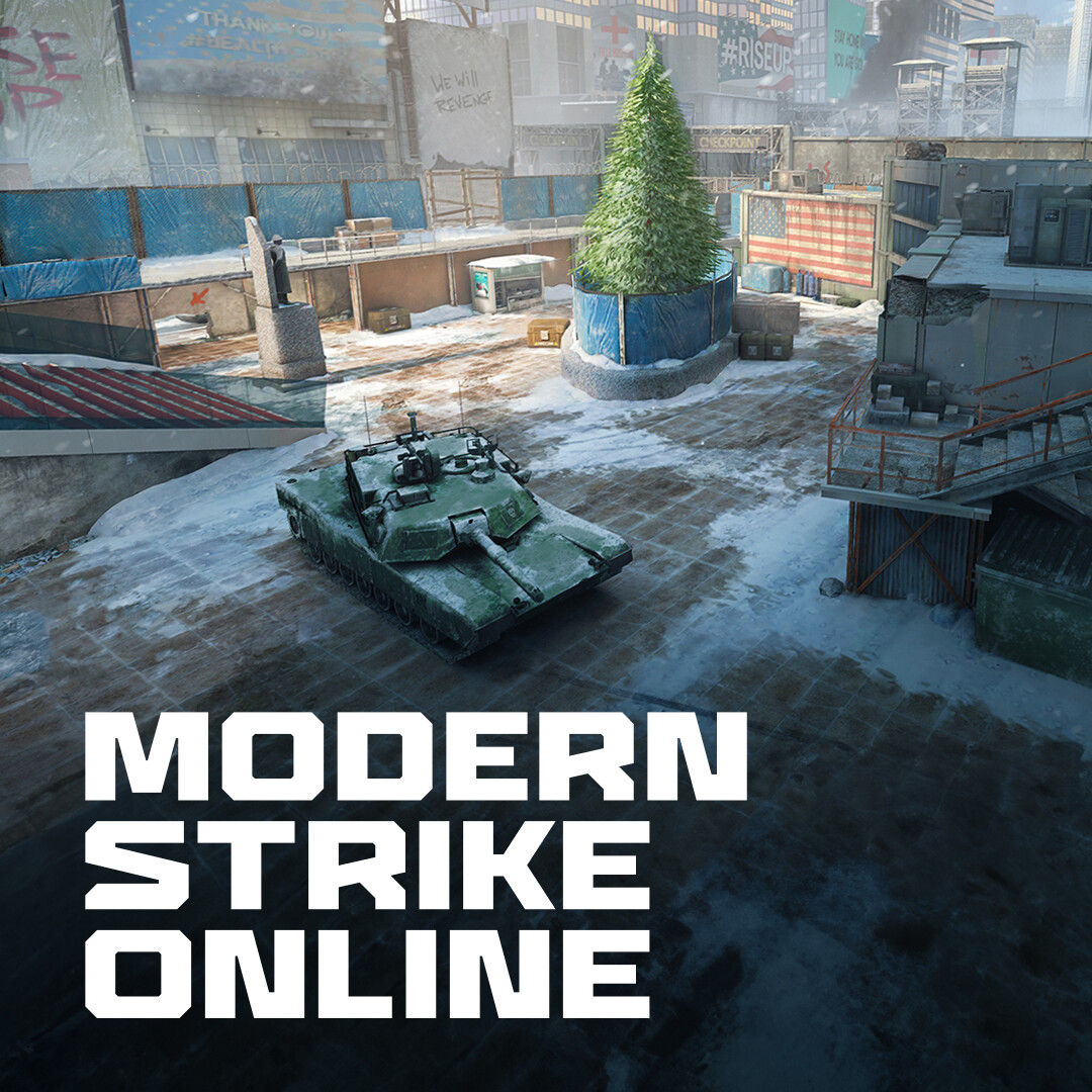 ArtStation - Modern Strike Online - Times Square Winter