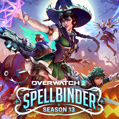 Wild Blue Studios - Key Art for Overwatch 2, Season 13: Spellbinders