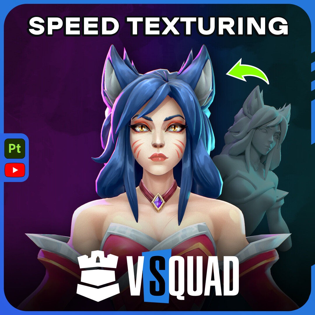 ArtStation - AHRI TEXTURING IN SUBSTANCE PAINTER (ARCANE) — Speed Texturing