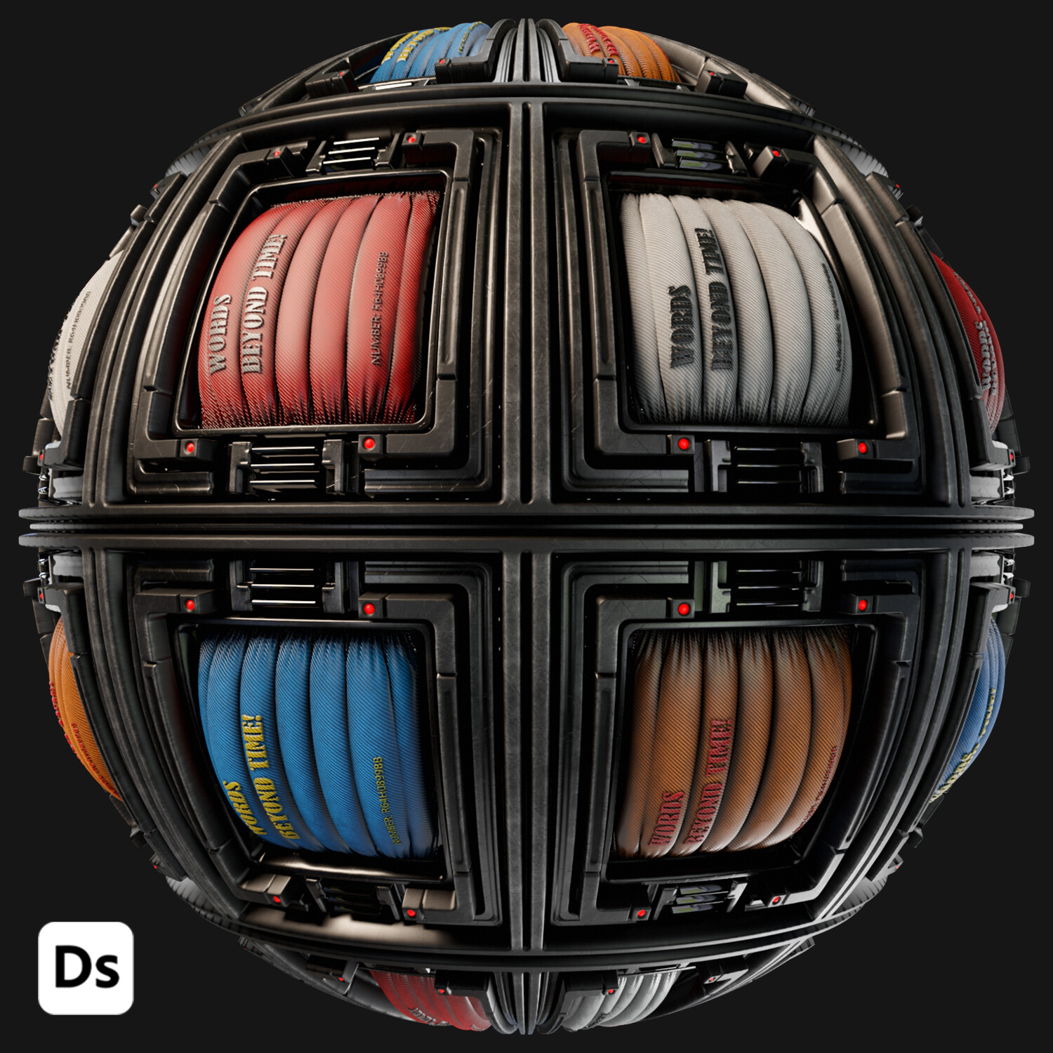 ArtStation - Sci-Fi Padded Wall Material