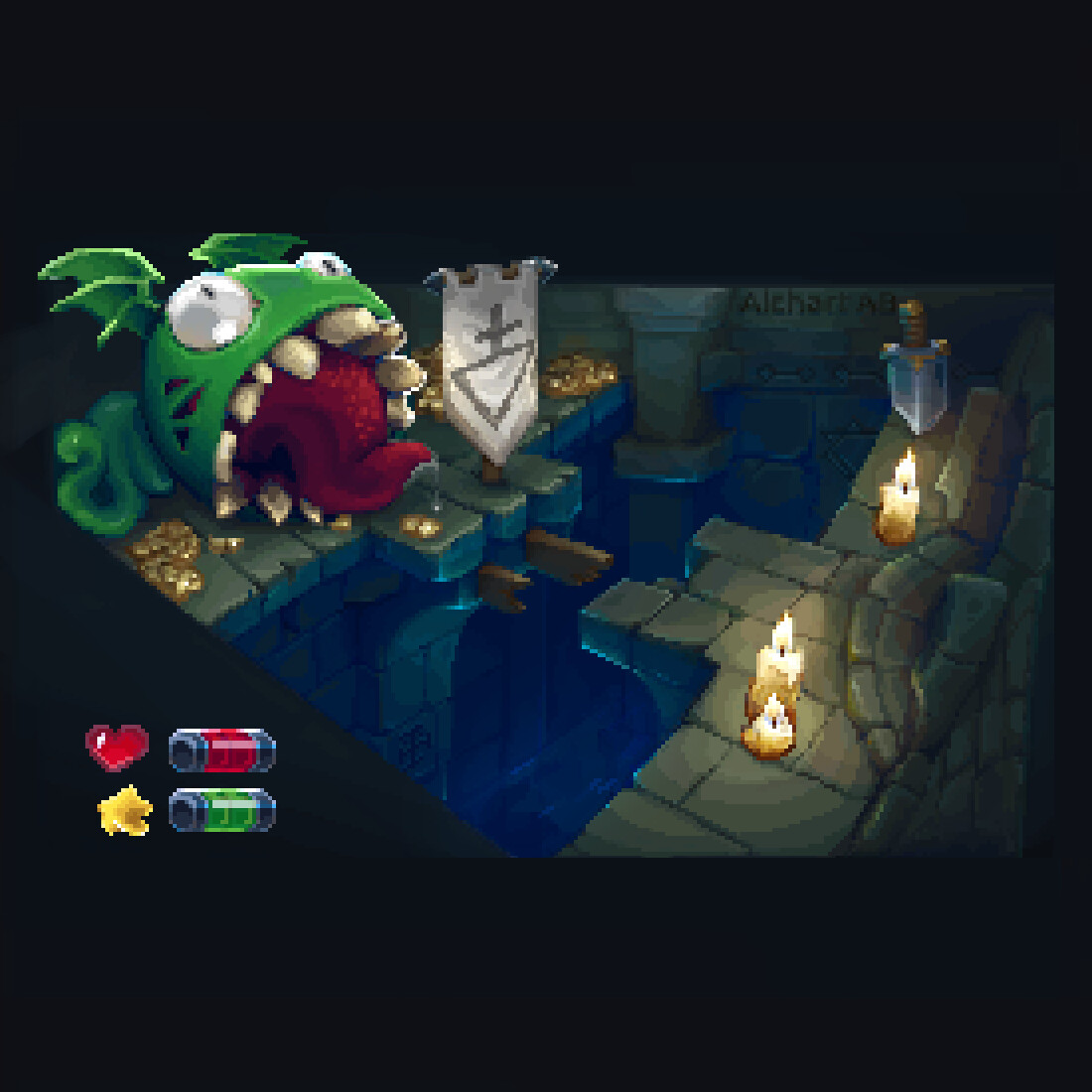 Ricardo Chamizo - Dungeon_Boss_Room Animated concept