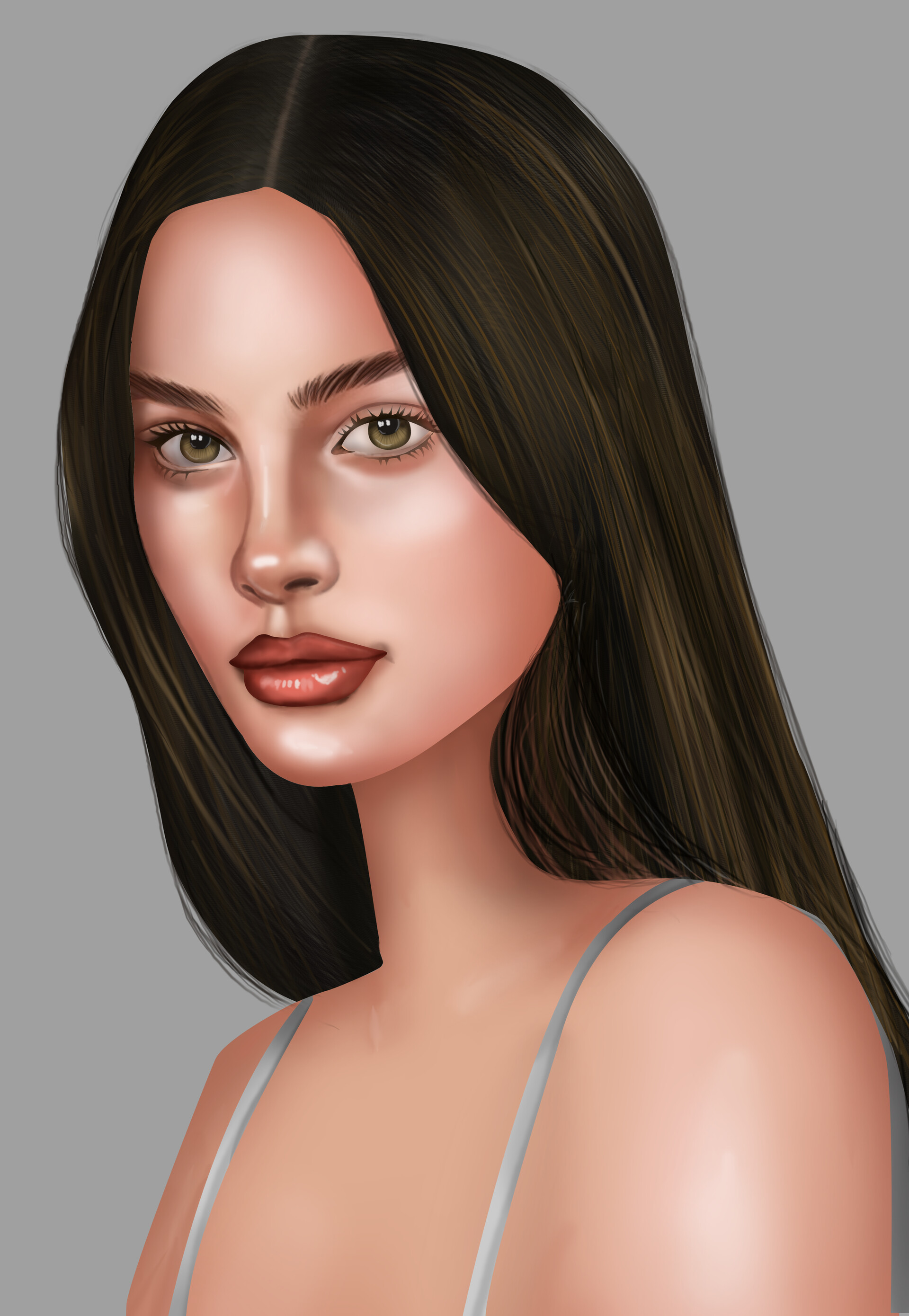 ArtStation - semi realistic portrait