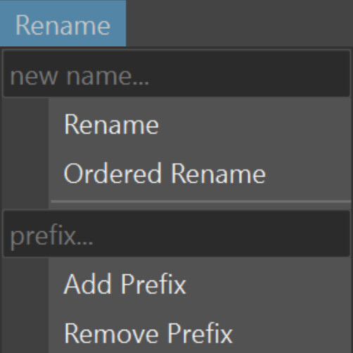 ArtStation - Rename Menu script for Maya
