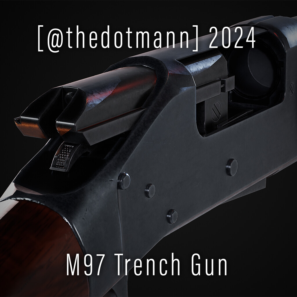 ArtStation - M97 Trench Gun | 3D Game-Ready Model