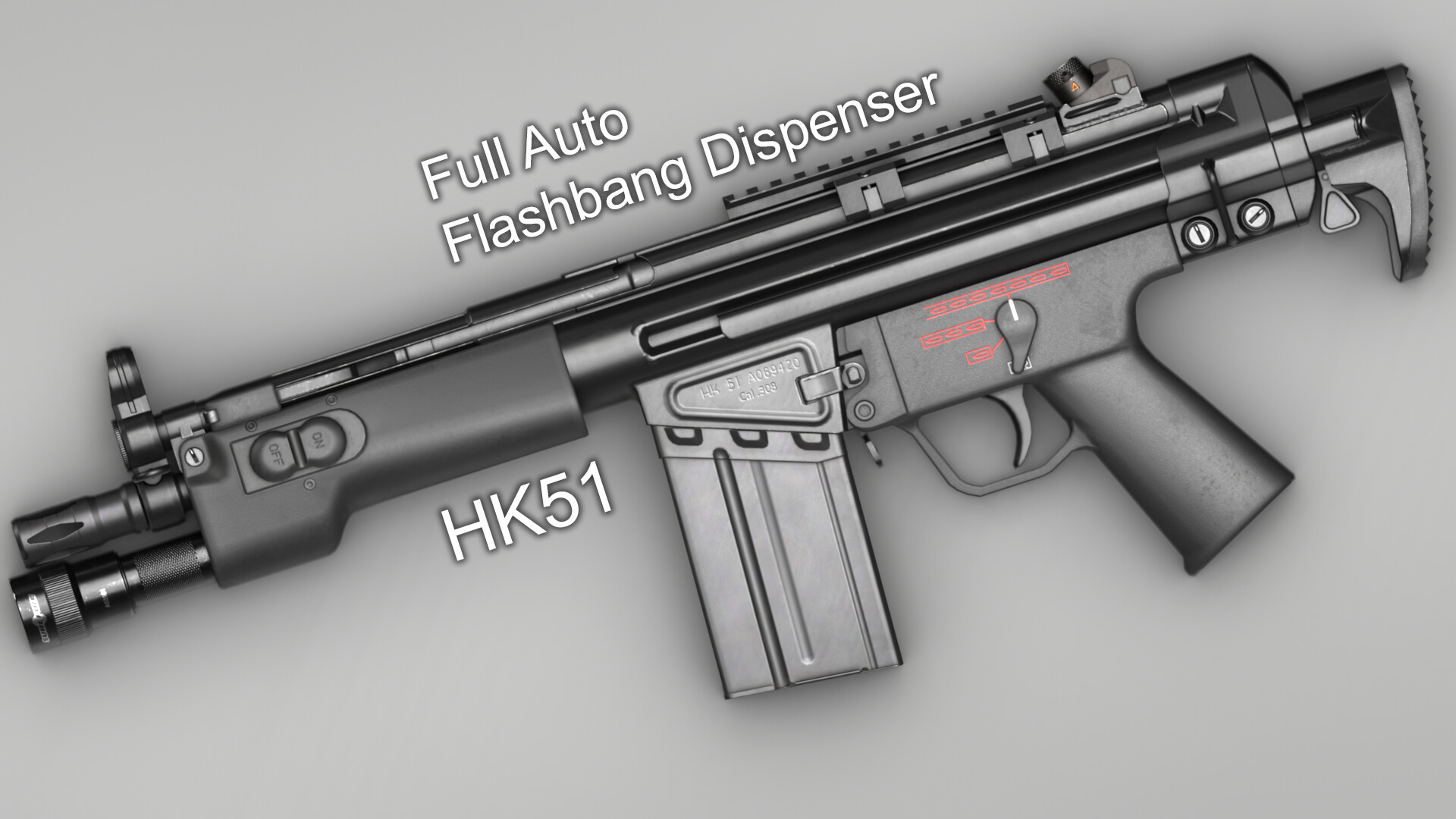 ArtStation - Fleming Firearms HK51 (MC51) - "Full Auto Flashbang Dispenser"