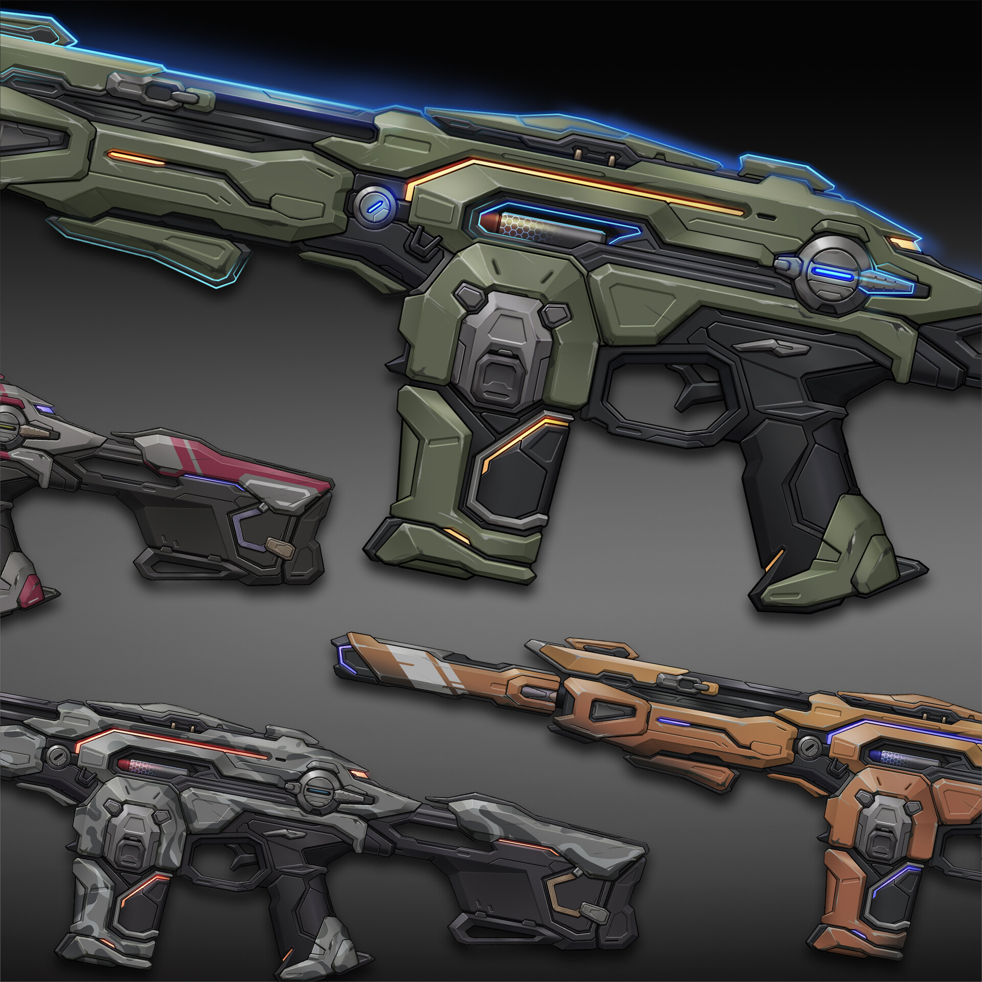 ArtStation - 光环-雷神锤装甲-幻影